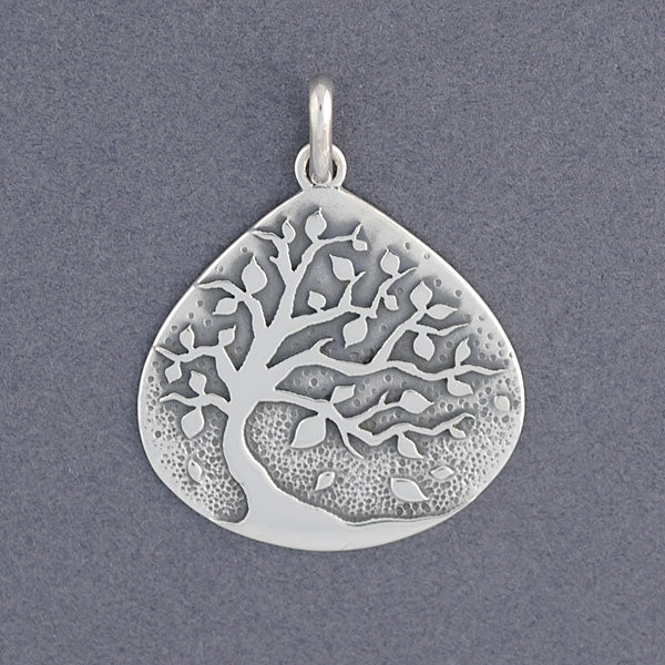 Teardrop Tree Pendant – Green River Silver Co.