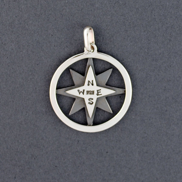 Exclusive Rhode Island Compass Rose Pendant – Green River Silver Co.